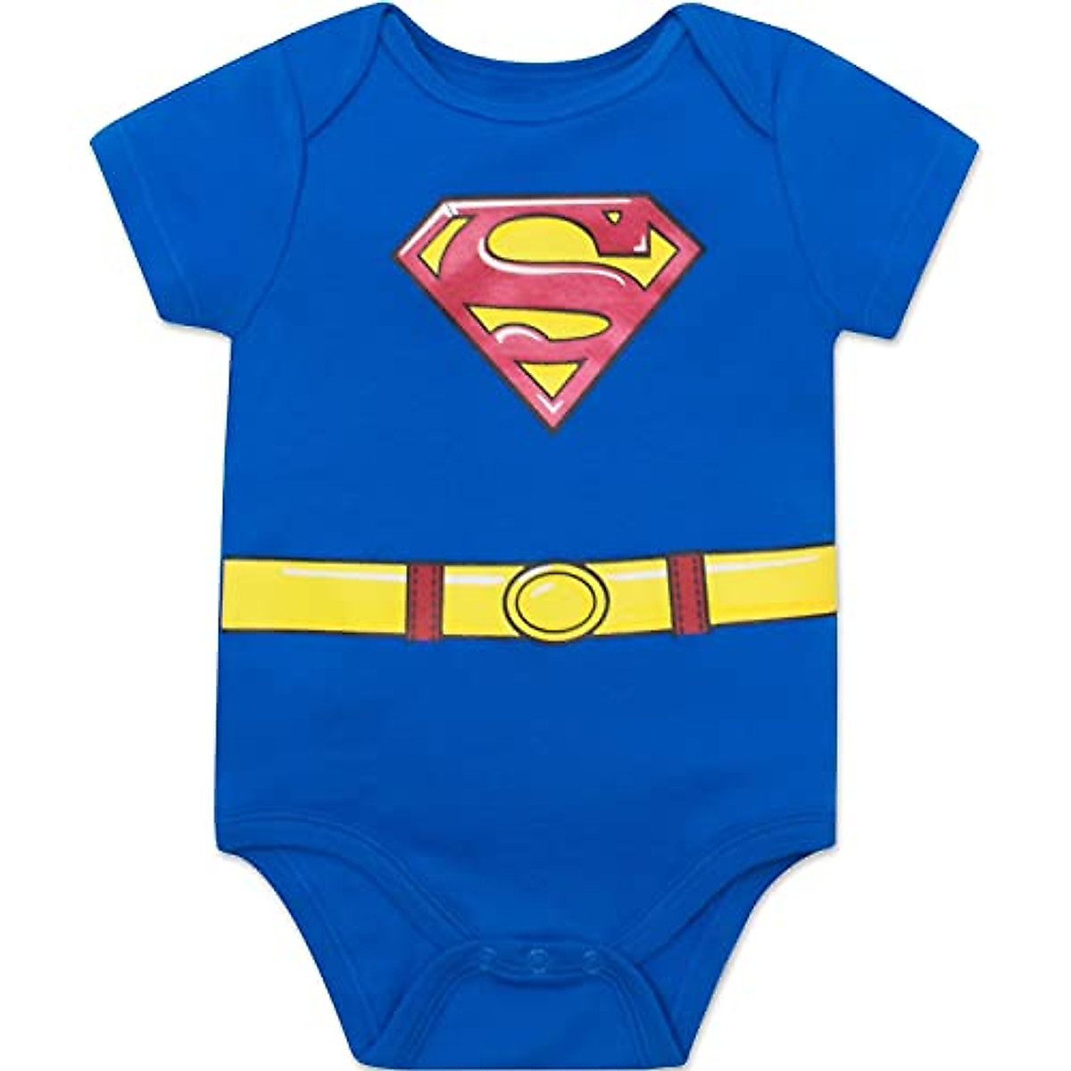 WARNER BROS Justice League Batman Superman The Flash Newborn Baby Boys 5 Pack Cosplay Costume Bodysuits Logo 3-6 Months