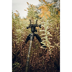 BOG DeathGrip Infinite Aluminum Tripod with Heavy Duty Construction, 360 Degree Ball Head, Quick-Release Arca-Swiss Mount System, and Optics Plate for Hunting, Shooting, Glassing, and Outdoors