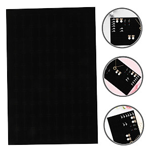STOBAZA 2pcs Box Jewelry Box Pad Jewelry Showcase Trays Earrings Showcase Tray Jewelry Organizer Inserts Jewelry Insert Tray Earring Tray Inserts Jewelry Dish Tray Sponge Display Board