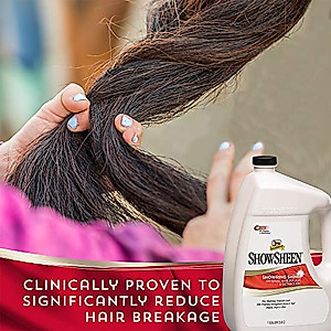 Absorbine ShowSheen Hair Polish & Detangler for Mane, Tail & Coat, Healthy Hair Growth & Radiant Shine, 128oz Refill Jug