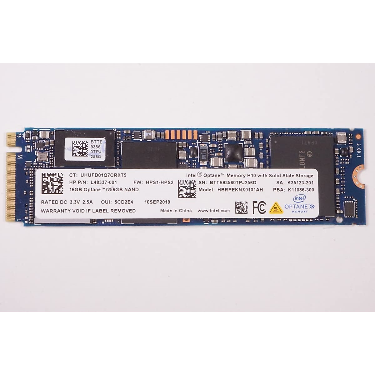 FMB-I Compatible with HBRPEKNX0101AH Replacement for Intel 256GB PCIe NVMe SSD16GB 14M-DH1003DX