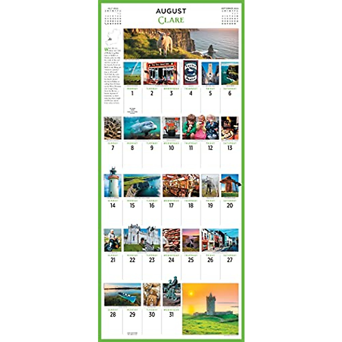 365 Days in Ireland Picture-A-Day Wall Calendar 2022: A Tour of Ireland by Photograph that Lasts a Year
