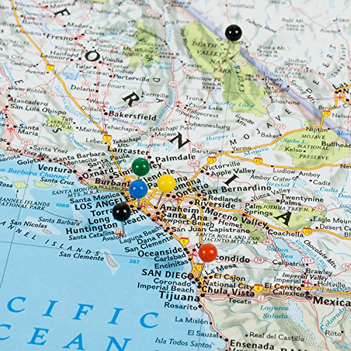 Craig Frames Wayfarer, Classic United States Push Pin Travel Map