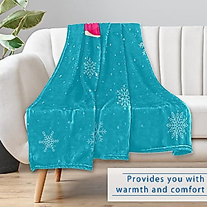 Winter Scarf Llama Prints Soft Warm Cozy Blanket Throw for Bed Couch Sofa Picnic Camping Beach, 150×100cm