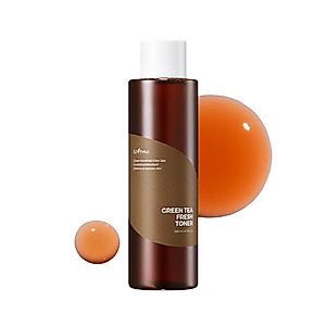 ISNTREE Green Tea Fresh Toner 200ml, 6.76 fl.oz | Pore & Sebum Care | pH Balancing | Soothing & Hydrating | for Sensitive, Oily, Combination, Dry Skin Types | Korean Skincare