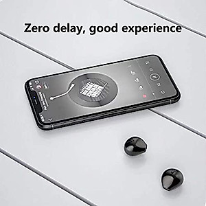 Peorpel Wireless Bluetooth Headphones Mini Earbuds with Lipstick Charging Case V 5.1 Lightweight CVC Intelligent Noise Reduction in-Ear Earphones with Microphone IPX5 Waterproof Headset for Sports