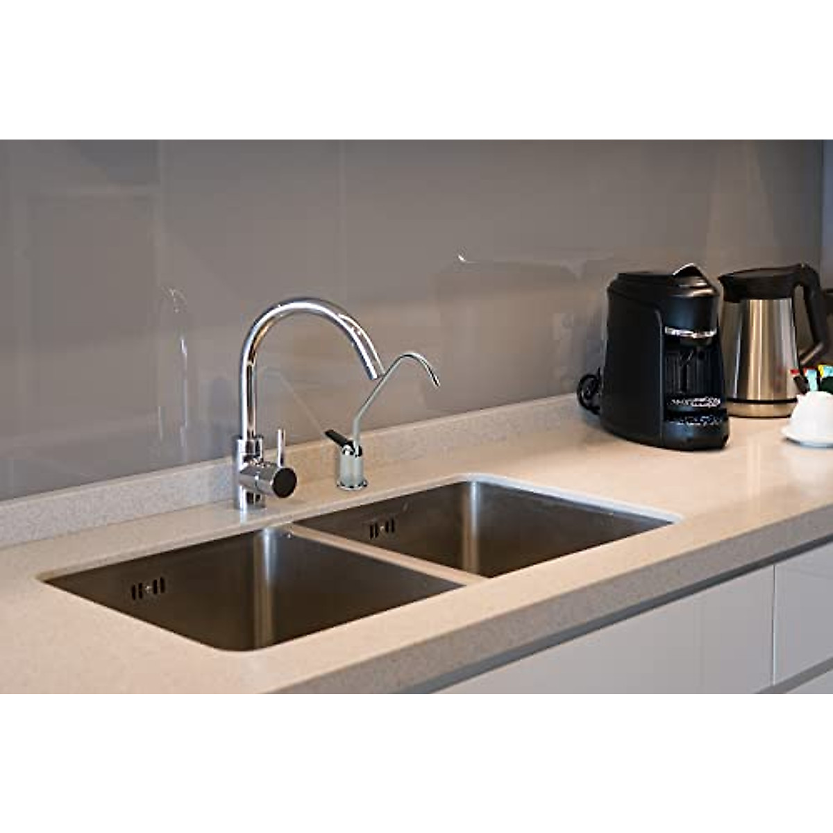 Watts Premier WP116023 Pureteck Standard Auxiliary Faucet for RO Water Filtration Systems, Chrome Medium