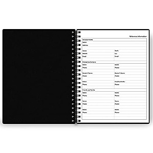Undated Daily Planner - Undated Planner with Hourly Schedules, Action Items and Follow-up, A4 Daily Organizer Notebook to Increase Productivity, Appointment Book for Time Management, 8.5 × 11 Inch