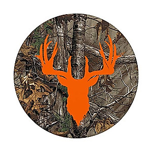 Deer Buck Hunting Men Women Orange Brown Camouflage PopSockets PopGrip: Swappable Grip for Phones & Tablets