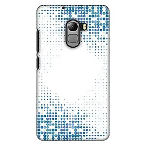 AMZER Slim Handcrafted Designer Printed Hard Shell Case Back Cover for Lenovo K4 Note A7010 - Blue Matrix