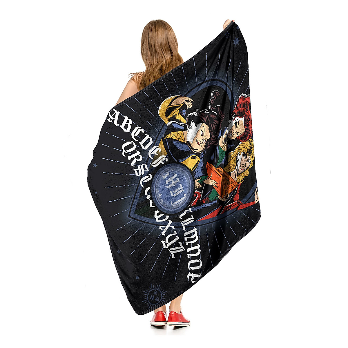 Northwest Disney's Hocus Pocus Micro Raschel Throw Blanket, 46" x 60", I Heart Hocus