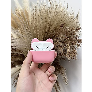 Cute Case Design for Apple AirPods Pro Anime Animal Cool Kawaii Cover Silicone Shell Anti-Fall Cases for AirPods Pro 2019 with The Carabiner for Men Women (Airpods Pro, Cute Piggy)