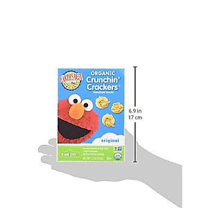 Earth's Best Organic Sesame Street Toddler Crunchin' Crackers, Original, 5.3 oz. Box