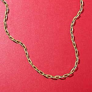 Ross-Simons Italian 14kt Yellow Gold Paper Clip Link Necklace. 20 inches