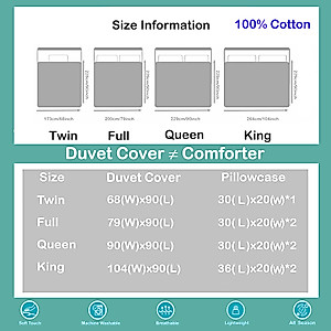 Erosebridal Cartoon Duck 100% Cotton Duvet Cover for Kids Boys Girls,Lovely Yellow Duck Bedding Set,Cute Hand Drawn Duck Comforter Cover Twin,Lovely Farmhouse Animal Bed Sets with 1 Pillowcase