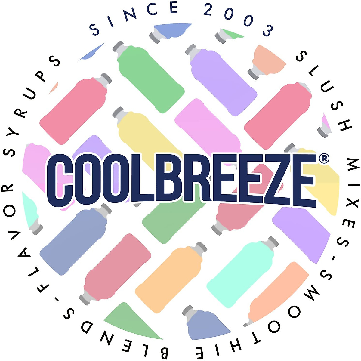 Coolbreeze Beverages Heavy Duty Mixing Containers with Pressure Sealed Lids, 2.5 Gal Jugs and Caps - Frozen Drink Mixing, Cold Brewing, Beverage Storage - 2 Pack