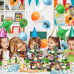 Encanto Cupcake Stand, Magic Movie Birthday Party Decorations, Theme Party Dessert Stands Round Cardboard Cupcake Tower Encanto Party Supplies, Green