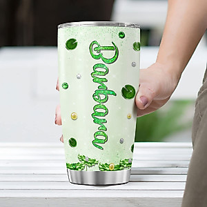 CUBICER Personalized Coffee Tumbler Frog Jewelry Style Custom Name Cute Birthday Gifts For Women Girls Friends Mom Kids Teens Insulated Cup Travel Mug With Lid Oz Cold Steel Cups