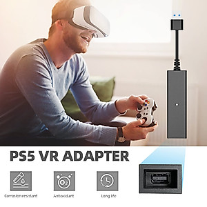 Cliplanyard PS VR Adapter PS5 Camera Adapter for PS5, Mini Camera Adapter for Playing PS VR on PS5, PSVR to PS5 Converter Cable Adapter