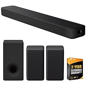 Sony HTS2000.UC2 3.1ch Dolby Atmos Soundbar Bundle with SA-SW3 200W Wireless Subwoofer, SA-RS3S 100W Wireless Rear Speakers and 2 YR CPS Enhanced Protection Pack