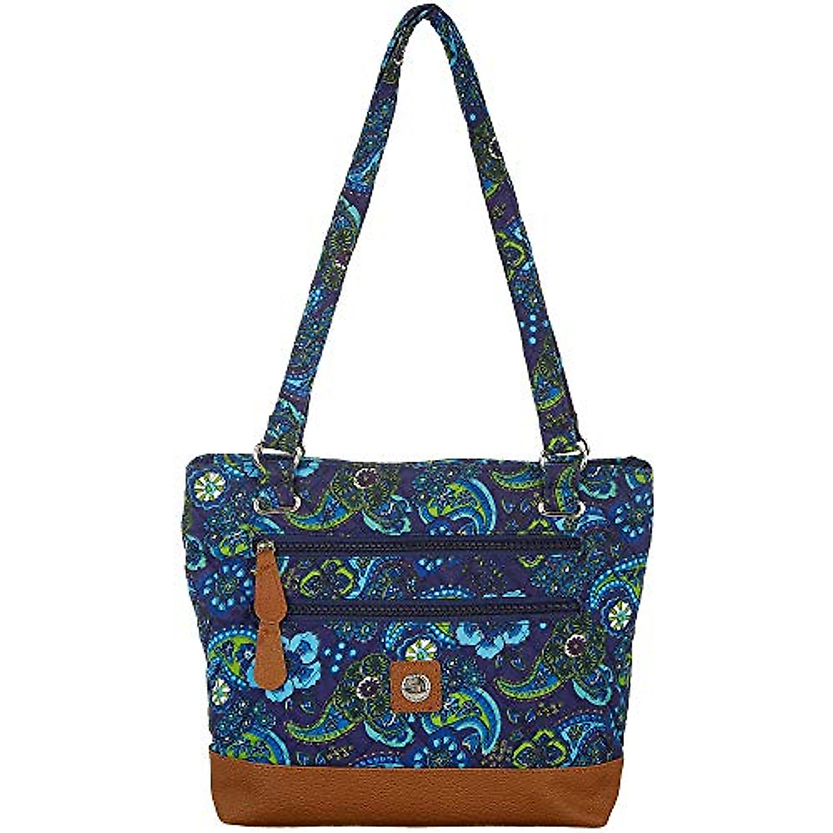 Stone Mountain Quilted Donna Tote Handbag One Size Blue multi
