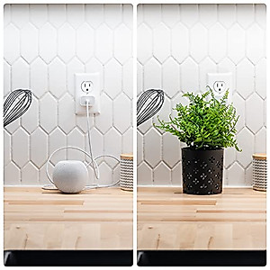Fake Plants Smart Speaker Stand - Universal Faux Plants Indoor Smart Speaker Holder - Modern Faux Plant for Living Room Decor Google Home Holder - Apple Home Pod Mini Smart Home Speaker Pot - (Black)