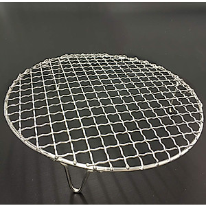 Turbokey Round Grill Barbecue Net, 2" Height Wire Steaming Cooling Rack, Wire Pan Grate, Baking Rack, Icing Rack, Round Shape - 13 ¾ Inch Diameter (350mm/13.8")