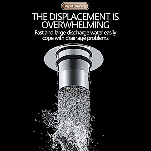 Sink Drain Strainer, Shower Drain Hair Catcher, Stainless Steel Floor Drain Filter, Pop Up Drain for Bathroom Sink Tub Bathtub Kitchen, Universal Replacement Sink Drain Stopper with Brass Filter(4pcs)