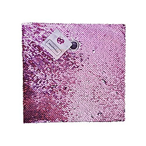 Kids Foldable Storage Bins[4-Pack], Decorative Square Storage Box set, Collapsible Storage Cubs with Flip Sequins, Organizer Basket for Toys, Gifts,Home, Nersury (11″x10.5″x10.5″,Pink/Silver) (4)