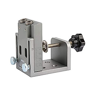 Pocket Hole Jig - Mini Style Pocket Hole Jig Kit for Wood Working Step Drill Bit Set