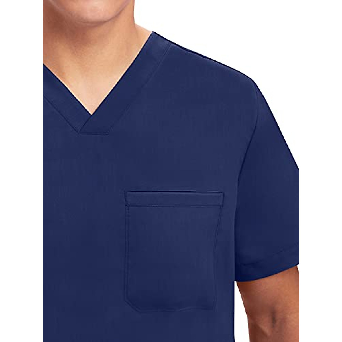Healing Hands Mens Scrubs Top 3 Pocket Purple Label Jake 2331 V-Neck Scrub Tops for Men Navy L