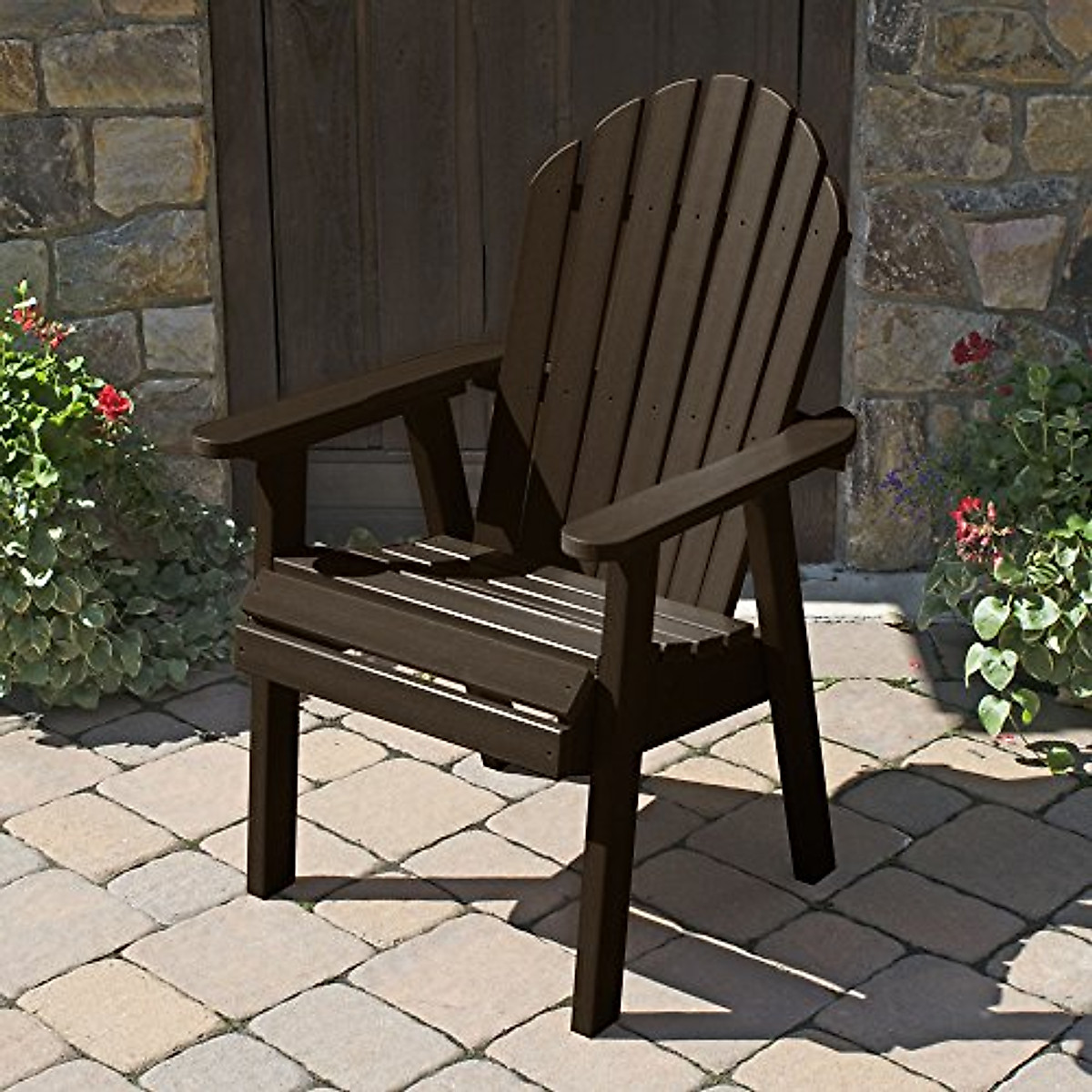 highwood Hamilton Deck Chair, Dining Height, Weathered Acorn