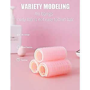 Bangs Roll,DIY Air Bang Hair Curlers Self-Adhesive Spiral Hair Rollers 2 Packs