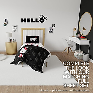 Franco Collectibles Hello Kitty Bedding Super Soft Cozy Microfiber Reversible Comforter, Twin, (Officially Licensed Product)