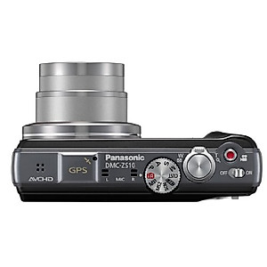 Panasonic Lumix DMC-ZS10 14.1 MP Digital Camera with 16x Wide Angle Optical Image Stabilized Zoom and Built-In GPS Function (Black)