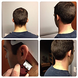 Neckline Shaving Template and Hair Trimming Guide | Hands-Free Cut, Trim, and Shave | Adjustable for Different Sizes | Flexible Durable High-Density Polyethylene (HDPE)