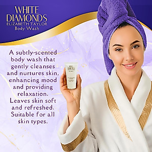 Elizabeth Taylor White Diamonds Perfume for Women EDT 4 Piece Gift Set 1.7 Ounce