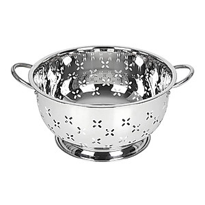 Lindy's metal colander, 8-quart, silver