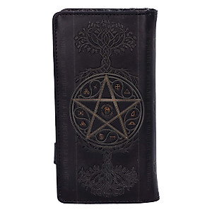 Nemesis Now Anne Stokes The Summoning Witch and Dragon Embossed Purse, Black, 18.5cm, Polyurethane