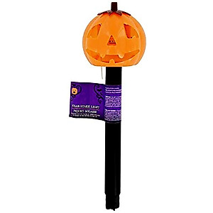 Greenbrier International Halloween Spooky Solar Lights Outdoor Waterproof Security Lights Easy Install Garden Lights for Garden Path Walkway Light (6, JackoLantern Pumpkin)