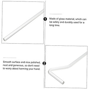 ULTECHNOVO Glass Cell Spreader, 4pcs Glass Coating Rod Glass Spreader Glass Diffuser Bars Professional Cell Spreaders Lab Glass Rod Tools Laboratory Spreader Cell Spreader