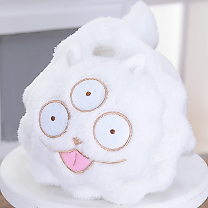 ZCPACE Anime Land of The Lustrous Plush Toy Stuffed Houseki No Kuni Pillow Phosphophyllite Diamond Dog Inu Shiro Cosplay Toys (7.08'', Three Eyes)