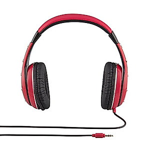 eKids Cars Kids Headphones, Adjustable Headband, Stereo Sound, 3.5Mm Jack, Wired Headphones for Kids, Tangle-Free, Volume Control, Childrens Headphones Over Ear for School Home, Travel