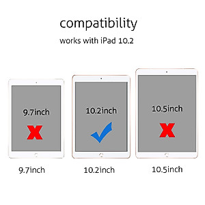 Ailun Screen Protector for iPad 9th 8th 7th Generation (10.2 Inch, iPad 9/8/7, 2021&2020&2019) Tempered Glass/Apple Pencil Compatible [2 Pack]