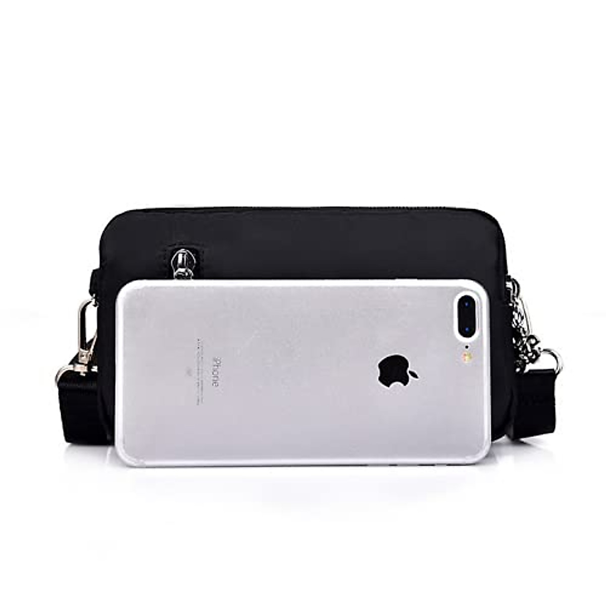 Cell Phone Crossbody Bag Small Wrist Pouch Purse for Google Pixel 6 5 4a 5G 4 XL 3a 3XL, iPhone 13 12 Pro Max, iPhone 11 Pro Max X XR, XS Max, OnePlus 9, 8 8T Nord, BLU G90 G5 G6 (Black)