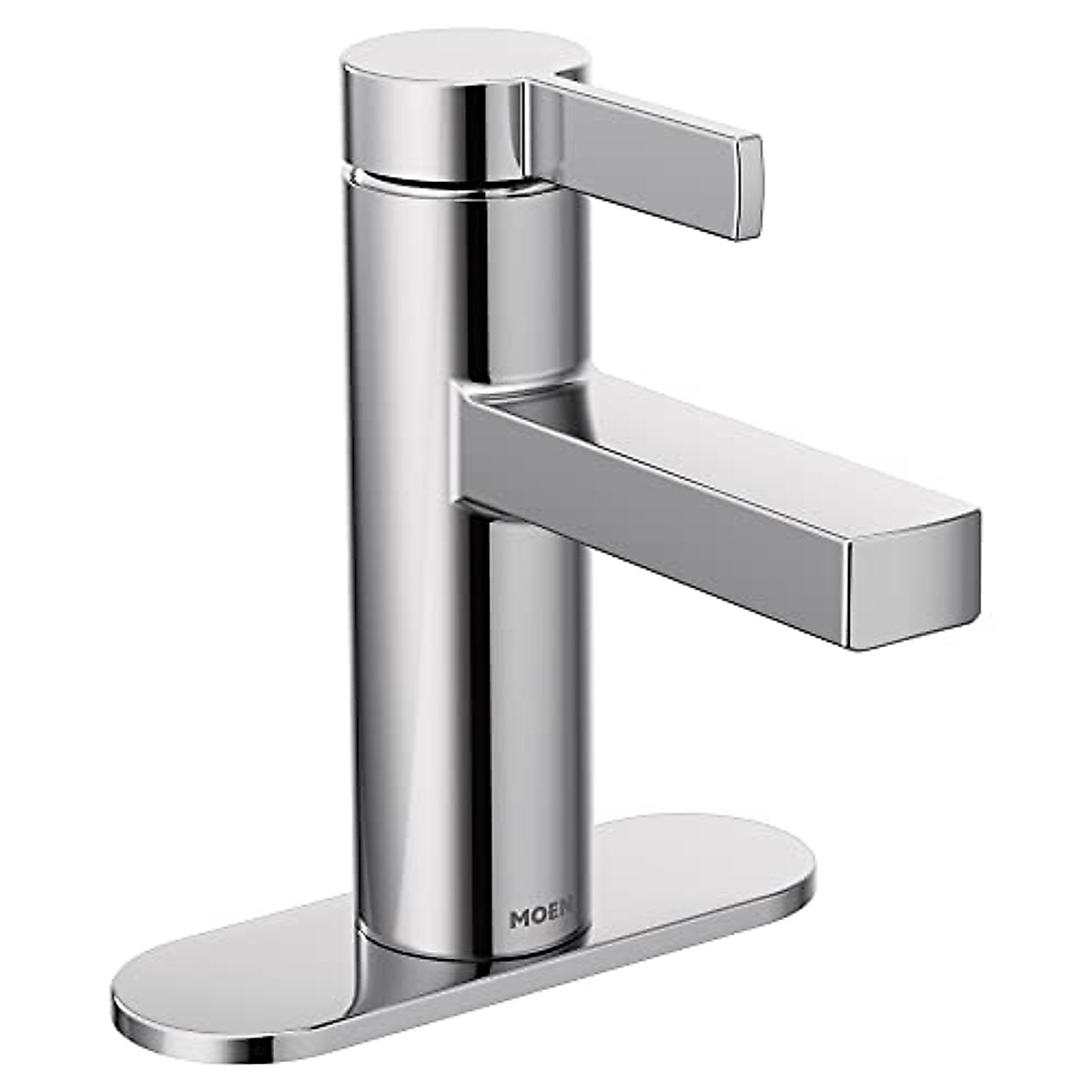 Moen 84774 Beric One-Handle Single Hole Bathroom Faucet with Drain Assembly, Chrome