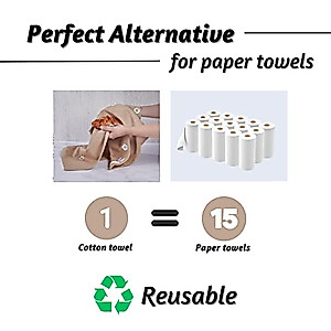 Folkulture Tea Towels or Kitchen Towels with Hanging Loop, 20 X 26 Inches Boho Dish Towels, 100% Cotton Modern Shibori Dish Towels, Flour Sack Hand Towel for Farmhouse Decor, Set of 3, Indie Sahara