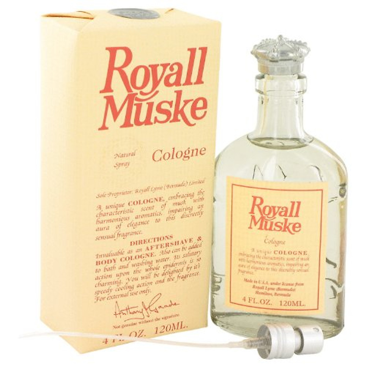 Royall Muske By Royall Fragrances All Purpose Lotion / Cologne 4 Oz Men