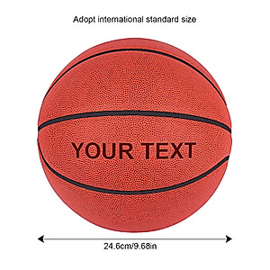 OXYEFEI Customized Personalized Basketball Engraved Custom Outdoor Indoor Basketball Gifts-Official Size 29.5" (Basketball)