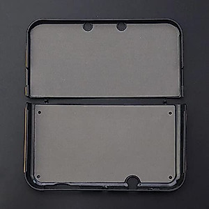 Aluminium Alloy Protective Case Front Back Faceplate Plates Top & Bottom Battery Housing Shell Case Cover Shockproof Hard Shell Skin for New 3DS XL LL Console 2015 - Blue